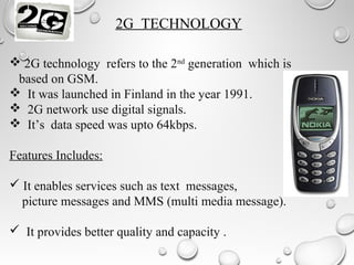 Mobile generations and wireless system | PPT