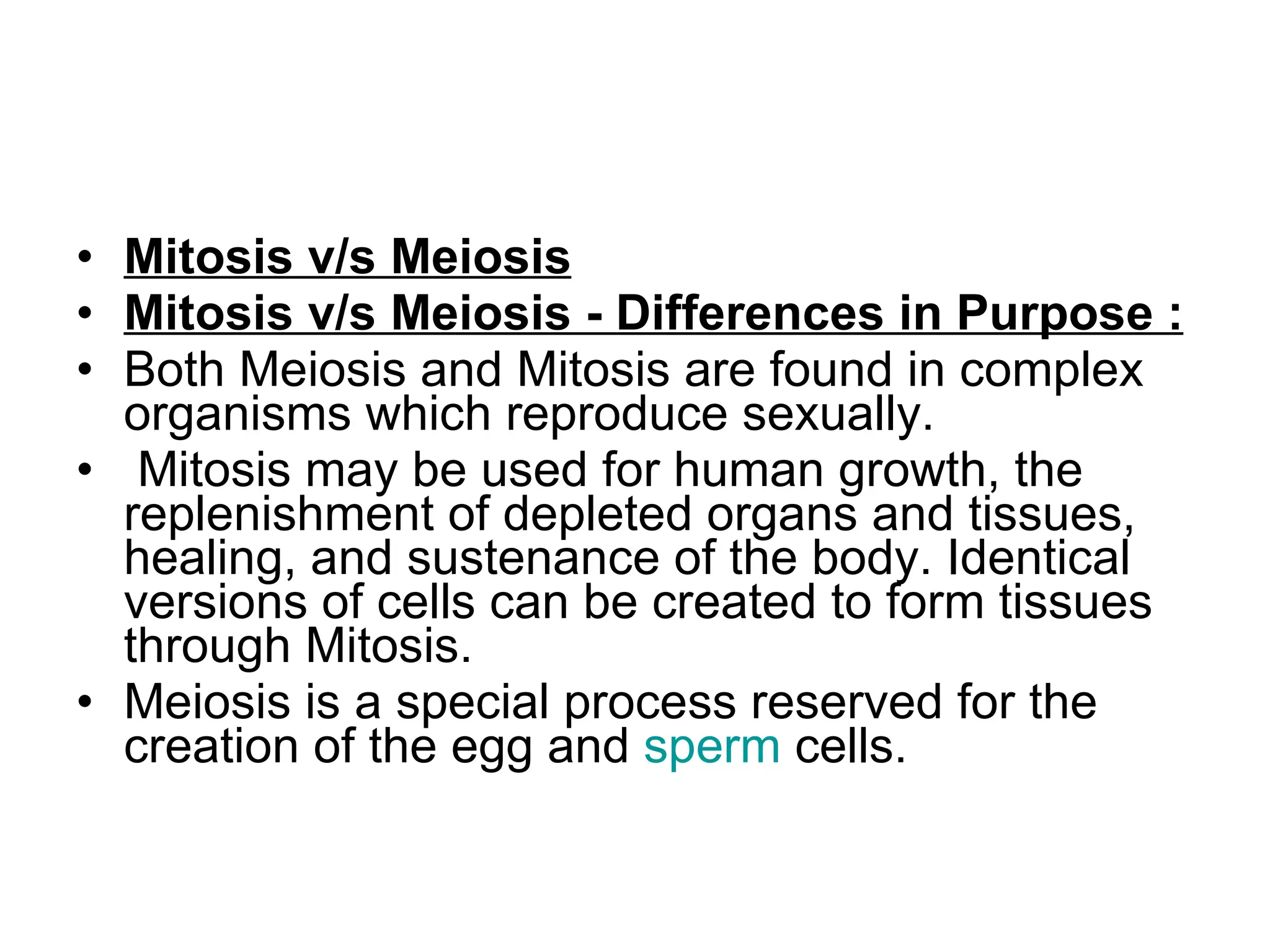 11 16 Dr Sadaf Meiosis Comparison With Mitosis Ppt