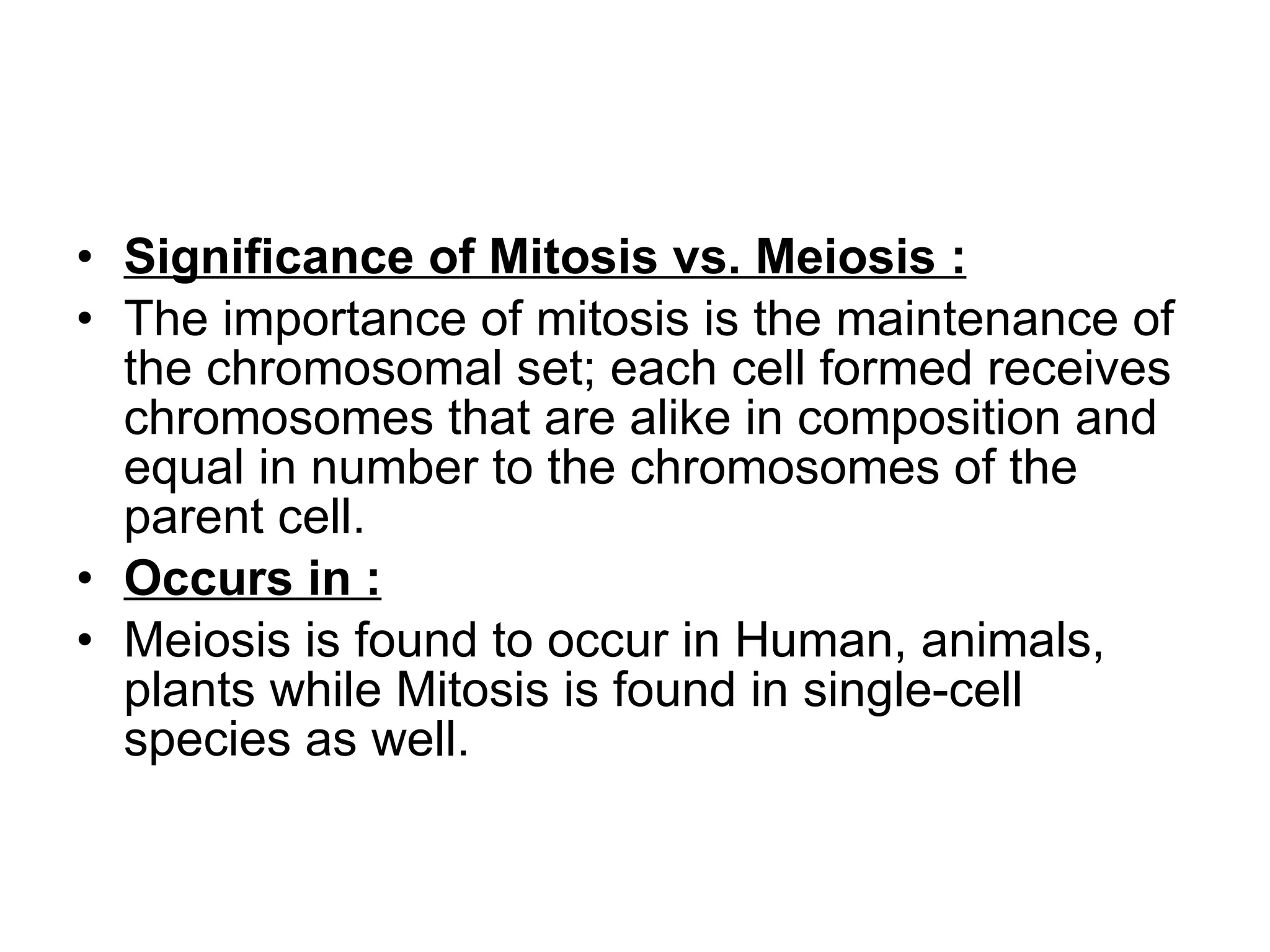 11 16 Dr Sadaf Meiosis Comparison With Mitosis Ppt