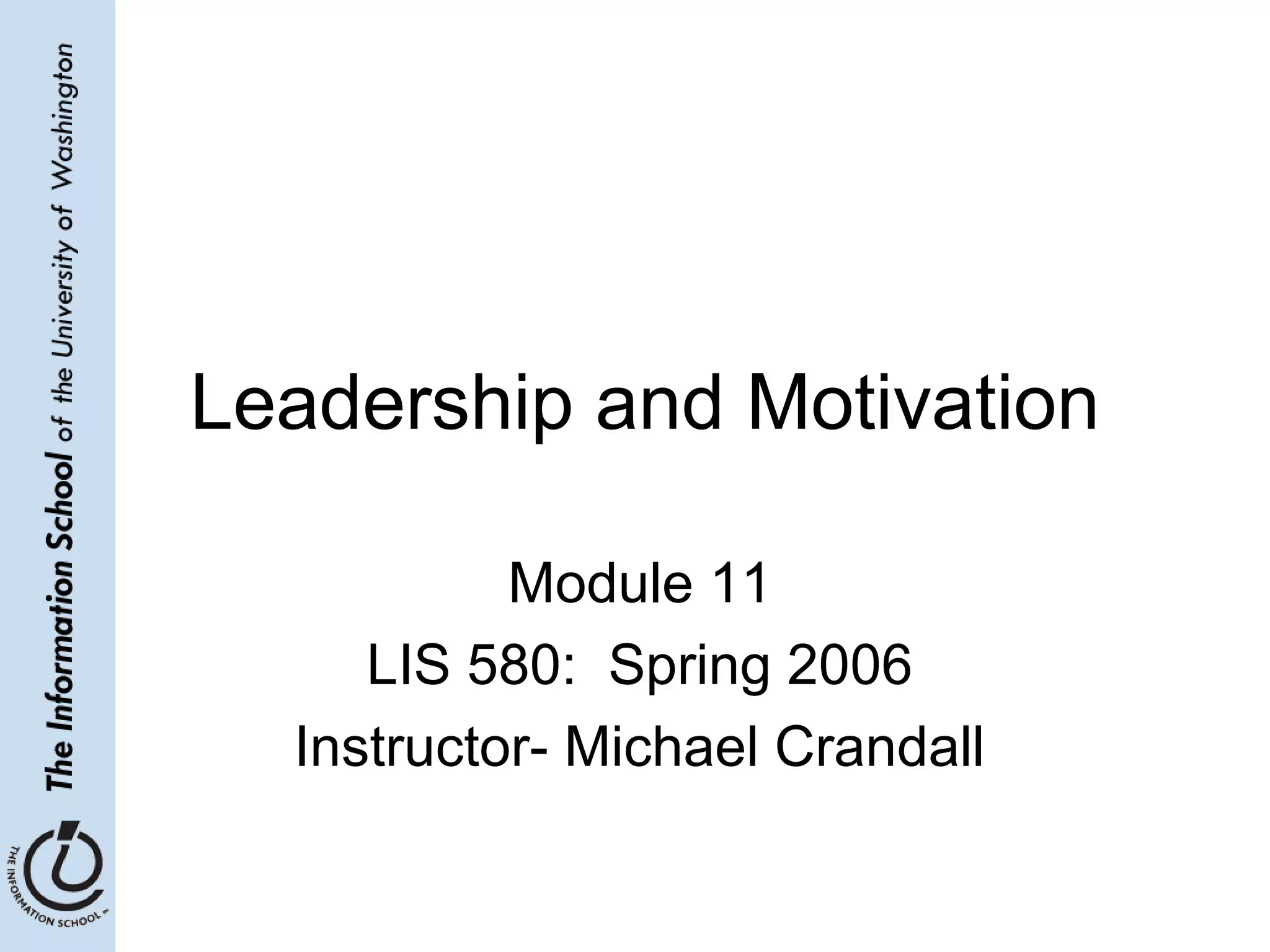 Leadership & Motivation | PPT