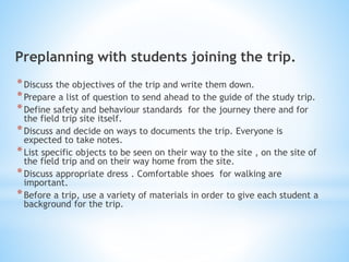 Making the most of Community Resources and Field Trip | PPTX