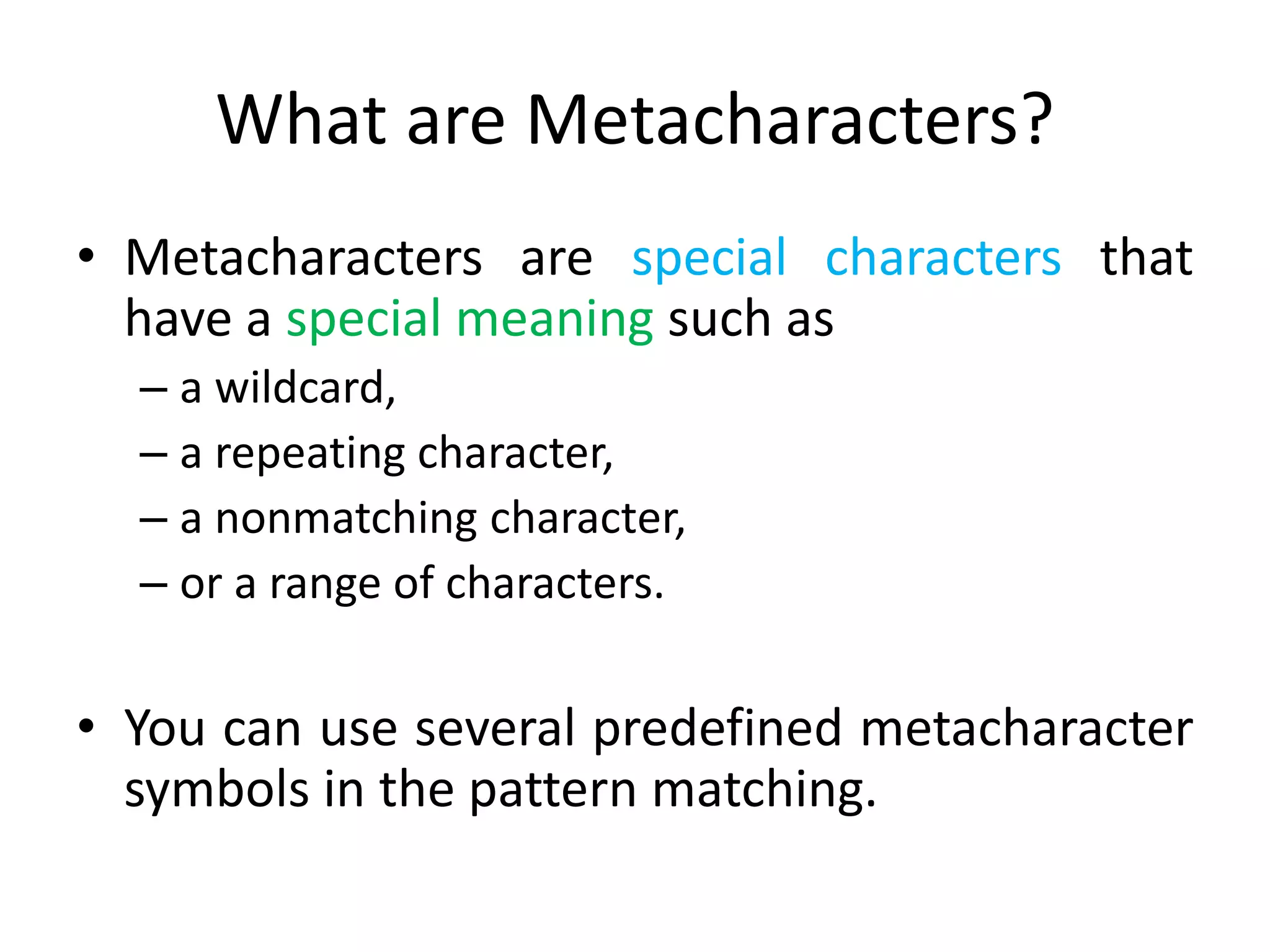 11 Using Regular Expressions With Oracle Database Ppt