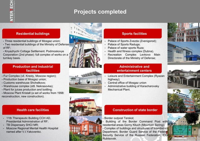 InterTech is a leading Russian civil engineering company | PPT