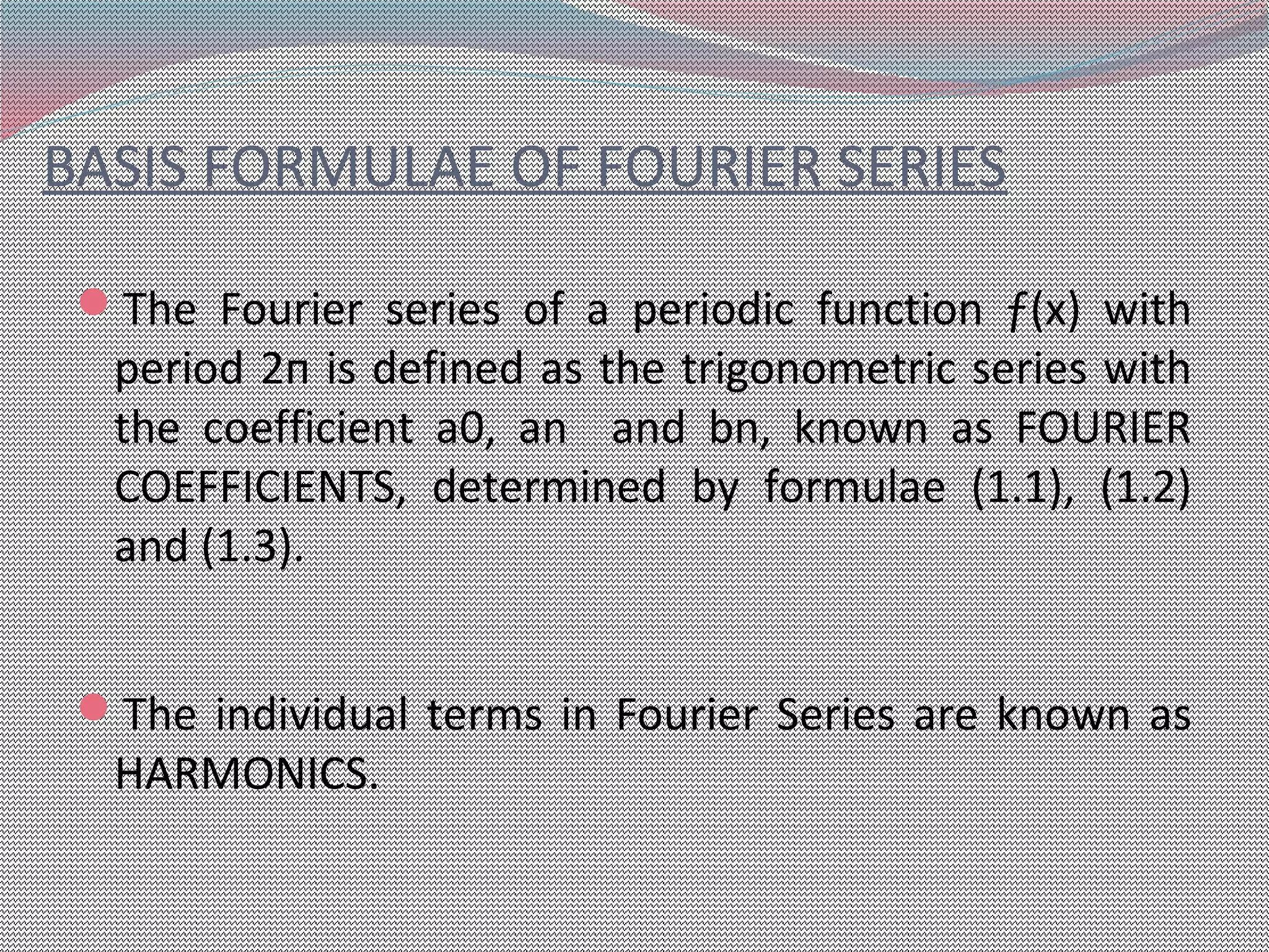 aem : Fourier series of Even and Odd Function | PPT