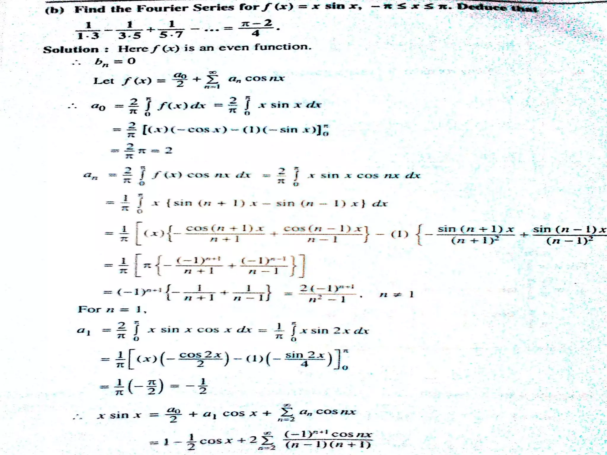 aem : Fourier series of Even and Odd Function | PPT