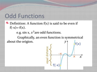 aem : Fourier series of Even and Odd Function | PPT