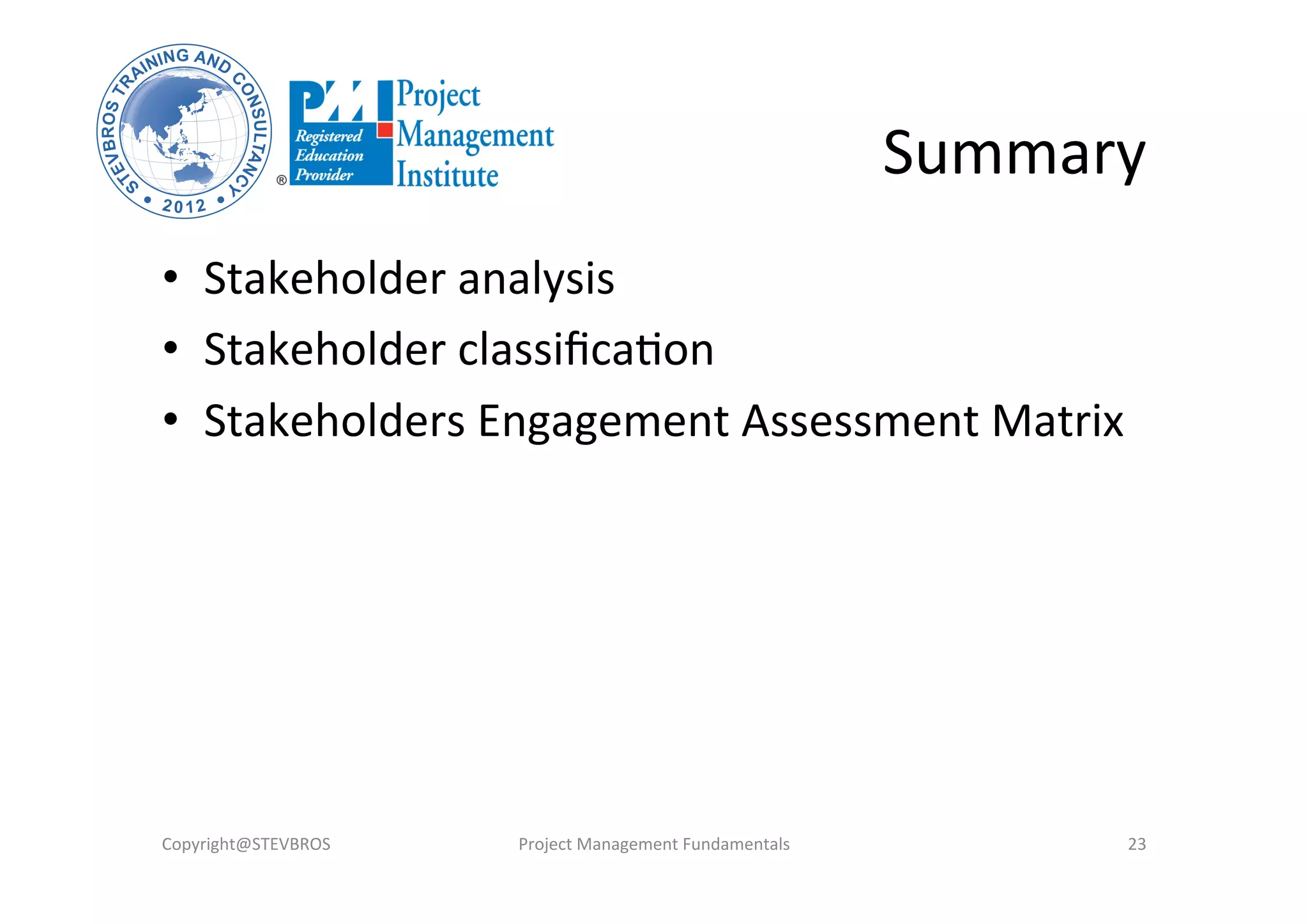 Project Stakeholder Management | PDF