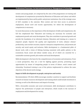 Skill Development: Impact on Economic Growth | PDF