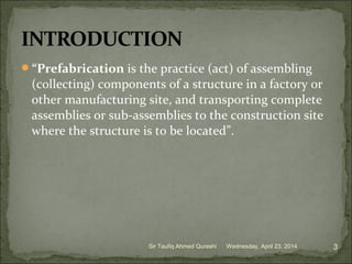 11. pre febricated construction system | PPT