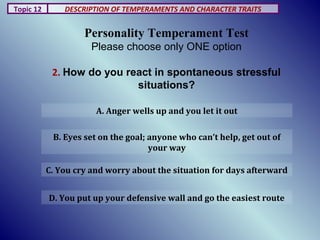 Description of temperament & character traits | PPT