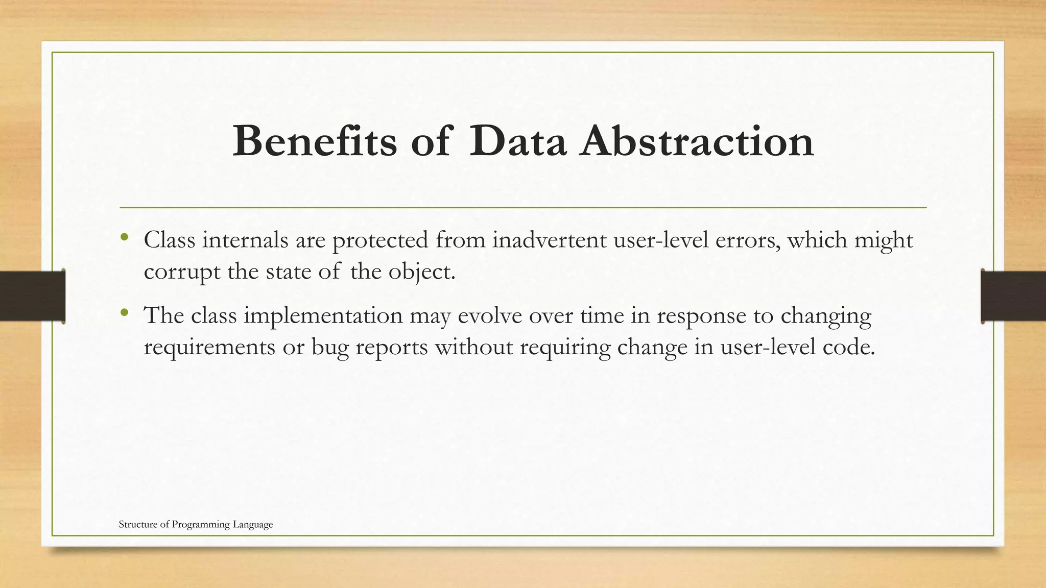 11. abstraction and capsulation | PPTX