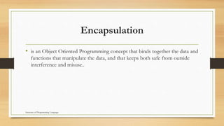 11. abstraction and capsulation | PPTX