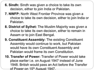 Indian Independence and Partition of India | PPTX