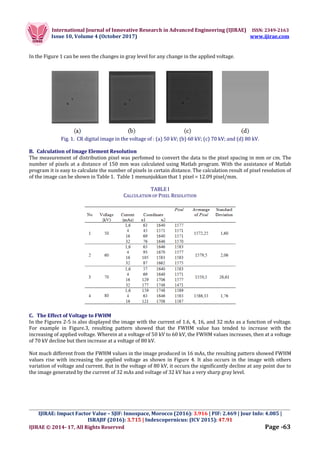 DETERMINATION OF SPATIAL RESOLUTION IN COMPUTED RADIOGRAPHY (CR) BY ...