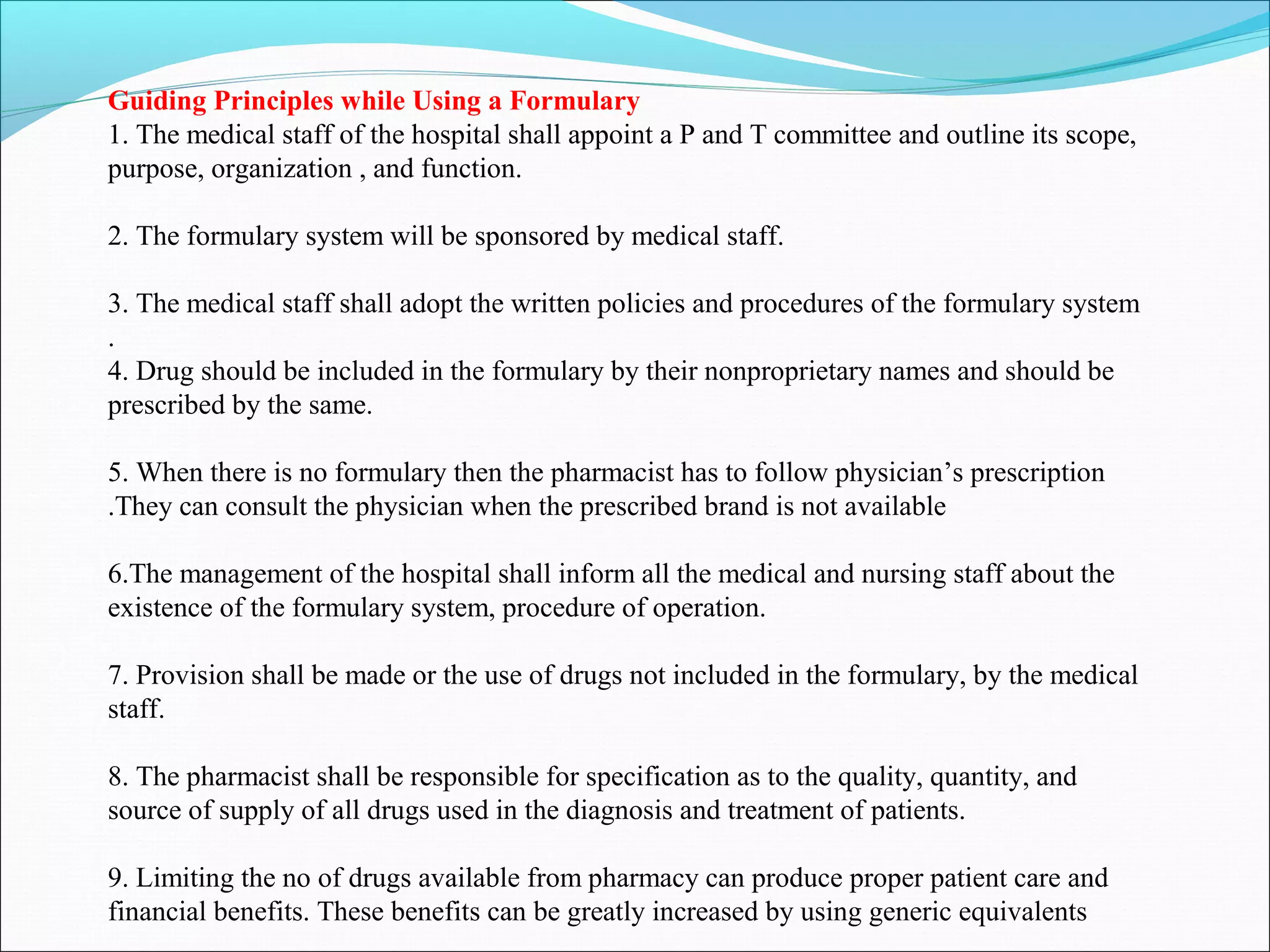 Hospital Formulary system | PPT | Pharmaceutical Industry | Industries