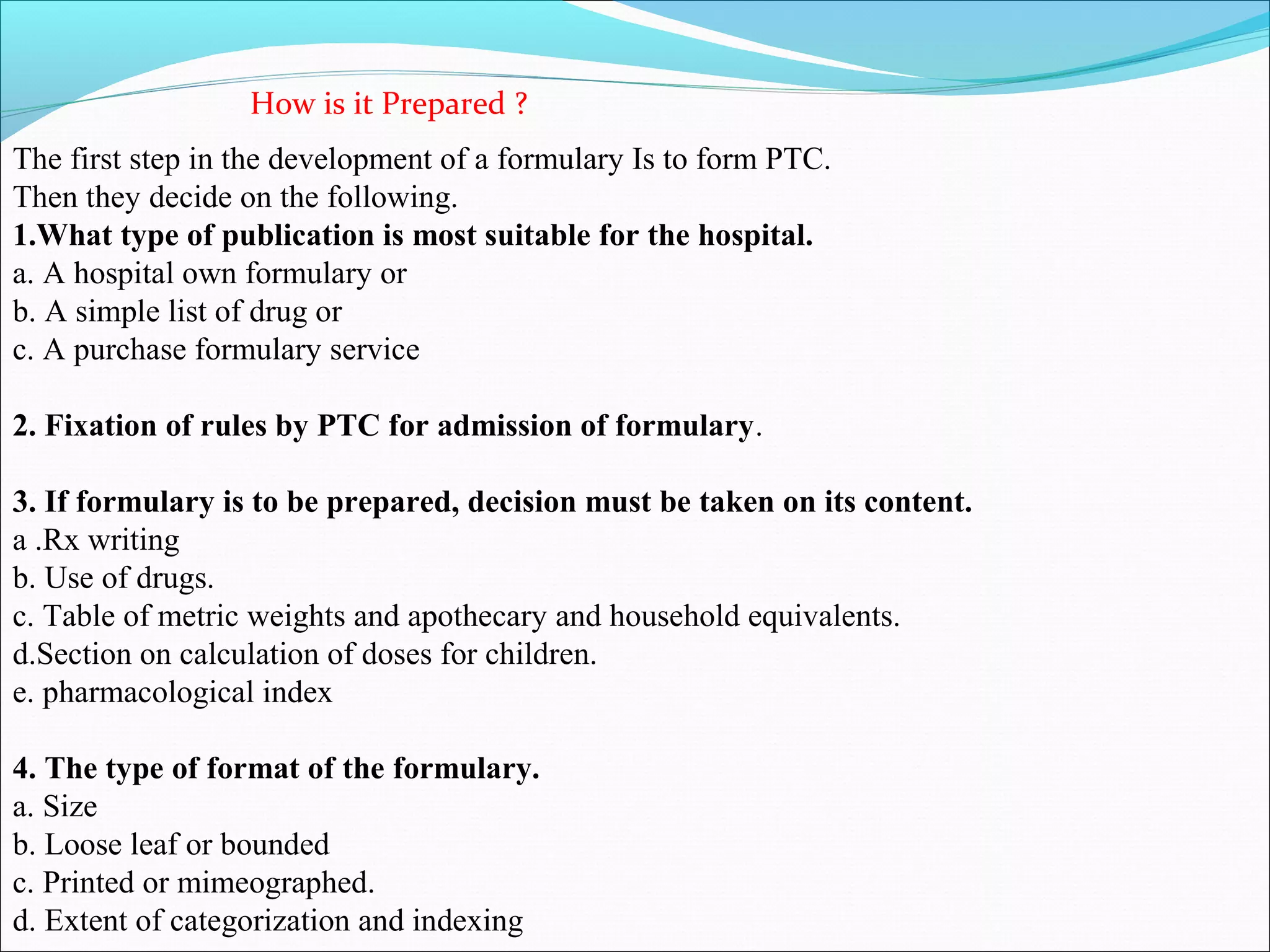 Hospital Formulary system | PPT | Pharmaceutical Industry | Industries