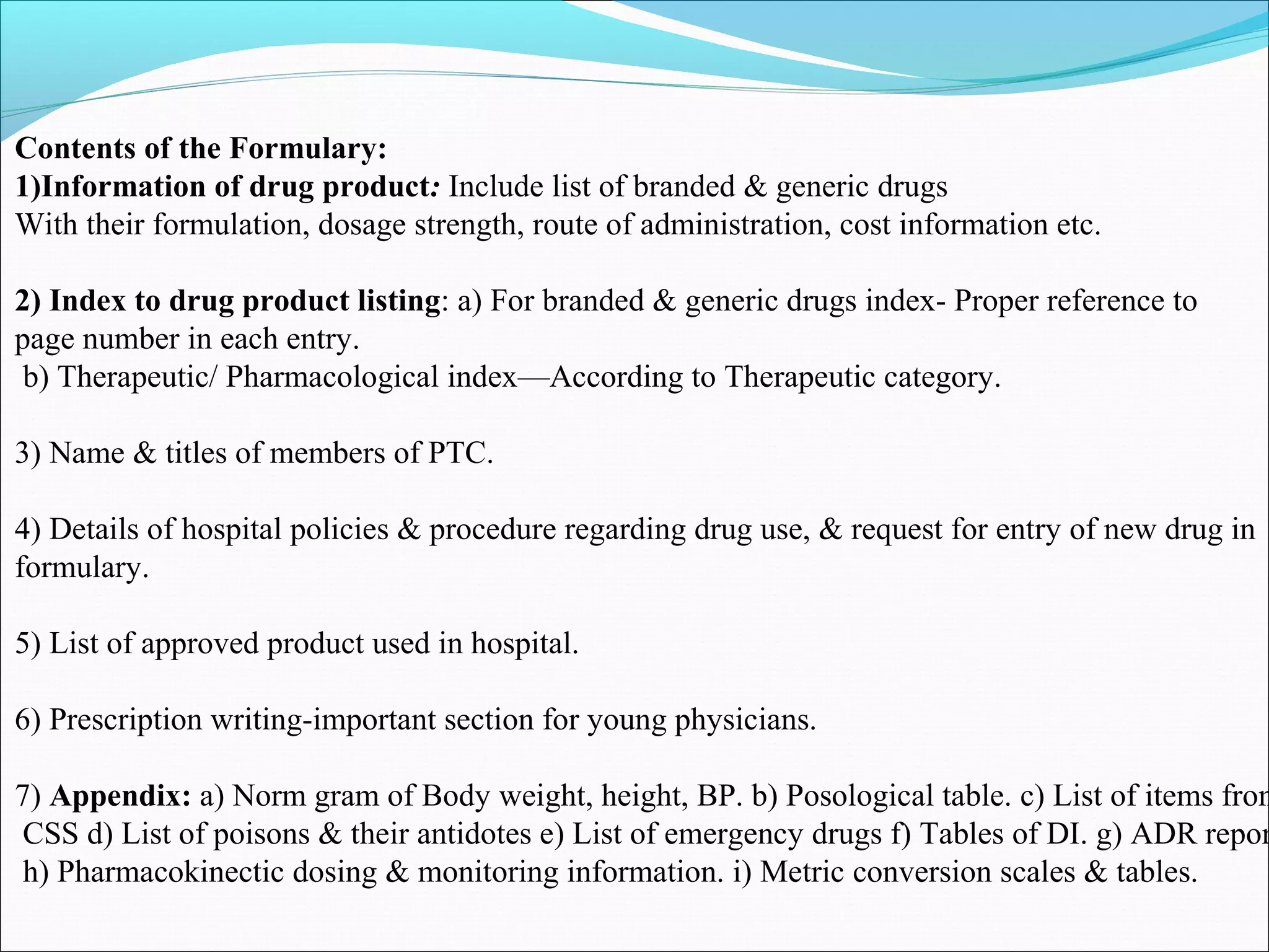 Hospital Formulary system | PPT | Pharmaceutical Industry | Industries