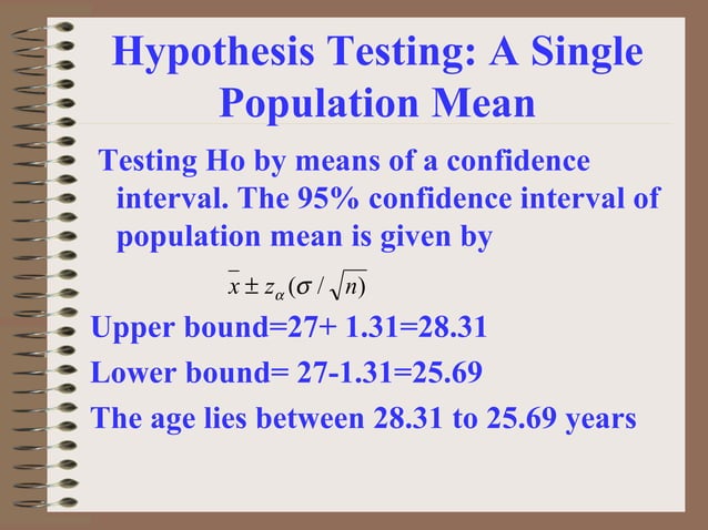 Normal & t-test_confidence interval | PPT