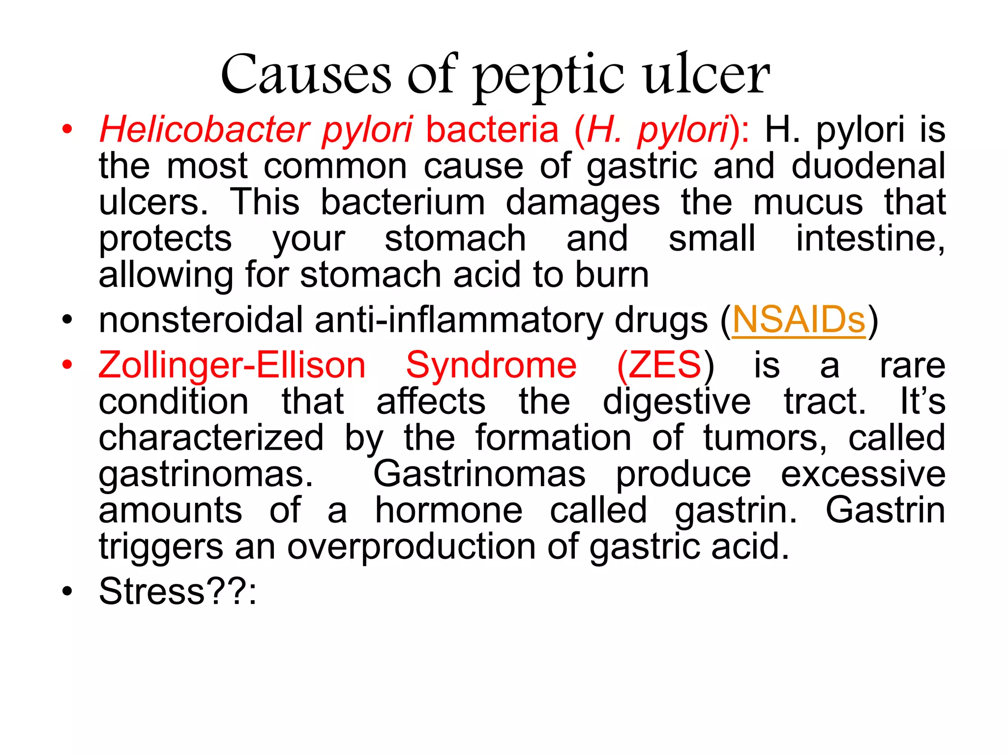 pharmacology of peptic ulcer disease | PPTX