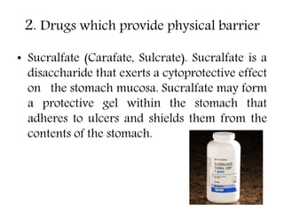 pharmacology of peptic ulcer disease | PPTX