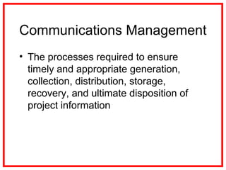 11. Project Communication Management | PPT