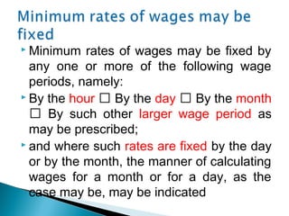 11. the minimum wages act, 1948 gp2 | PPT | Job Market | Economy