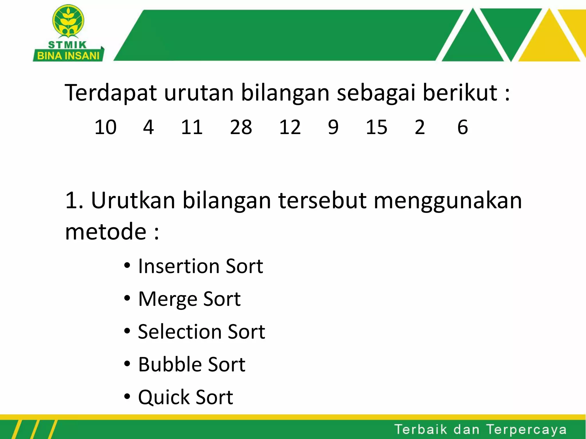 Pertemuan 11 Tehnik Searching | PDF