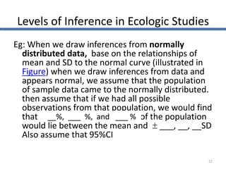 Levels of analysis and levels of inference in ecological study | PPTX