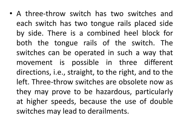 11.track junctions and layouts | PPTX | Rail Travel | Travel Type