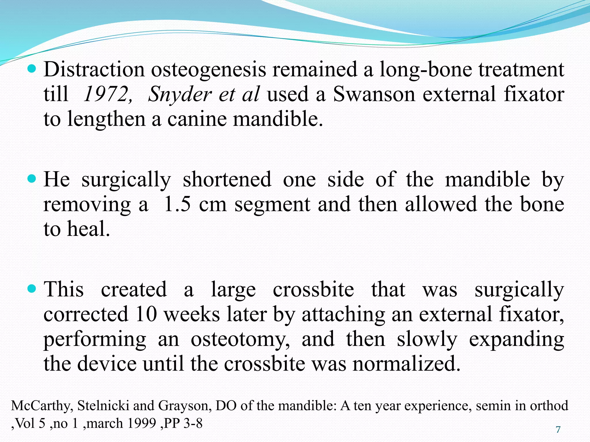 distraction osteogenesis | PPTX