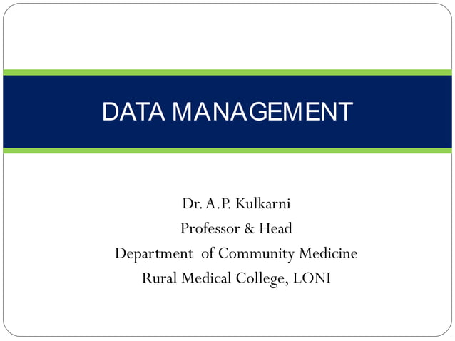 11. data management | PPT