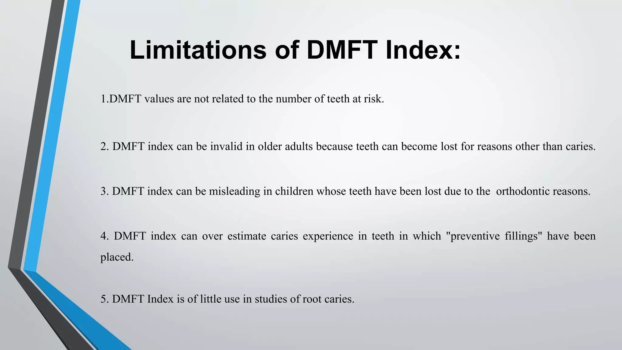 DENTAL CARIES - INDICES | PPTX