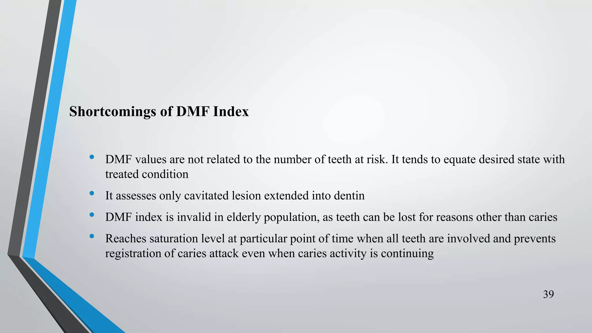 DENTAL CARIES - INDICES | PPTX