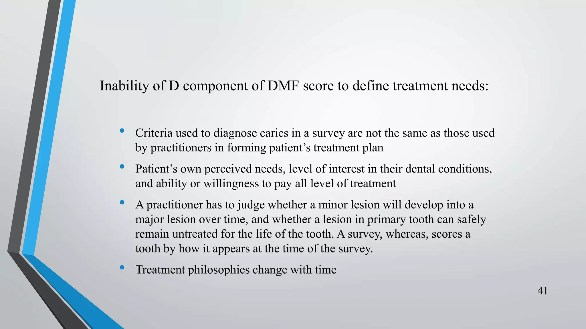 DENTAL CARIES - INDICES | PPTX