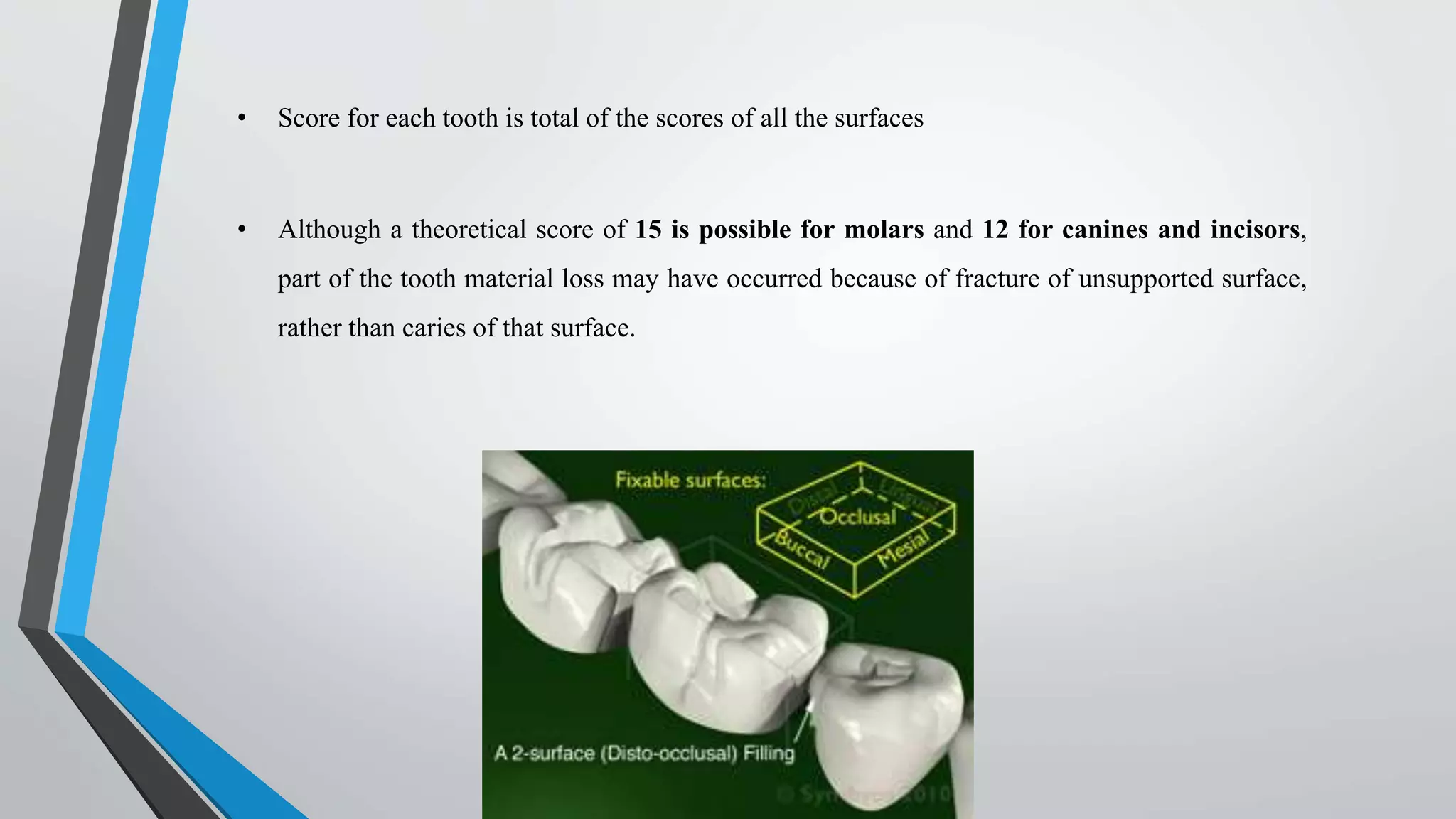 DENTAL CARIES - INDICES | PPTX