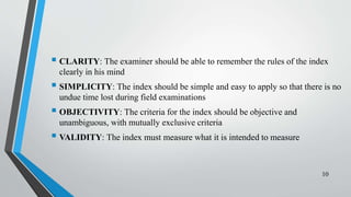 DENTAL CARIES - INDICES | PPTX