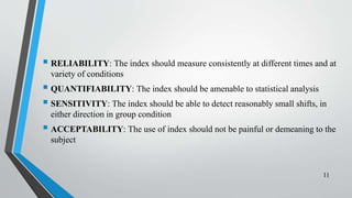DENTAL CARIES - INDICES | PPTX