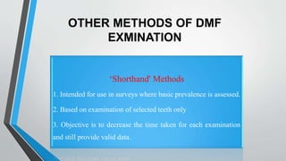 DENTAL CARIES - INDICES | PPTX