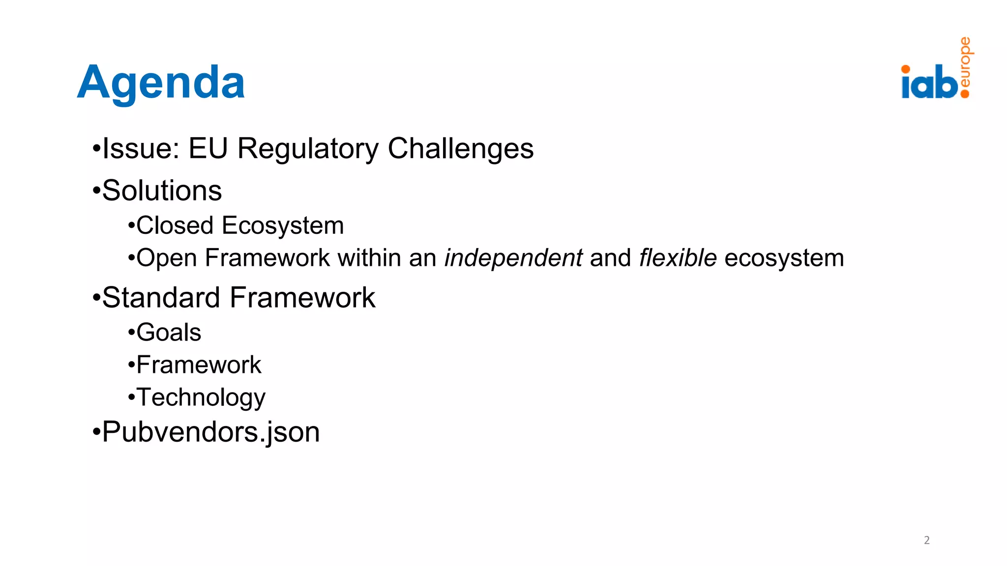 Interact 2018 - IAB Europe’s GDPR Transparency & Consent Framework ...