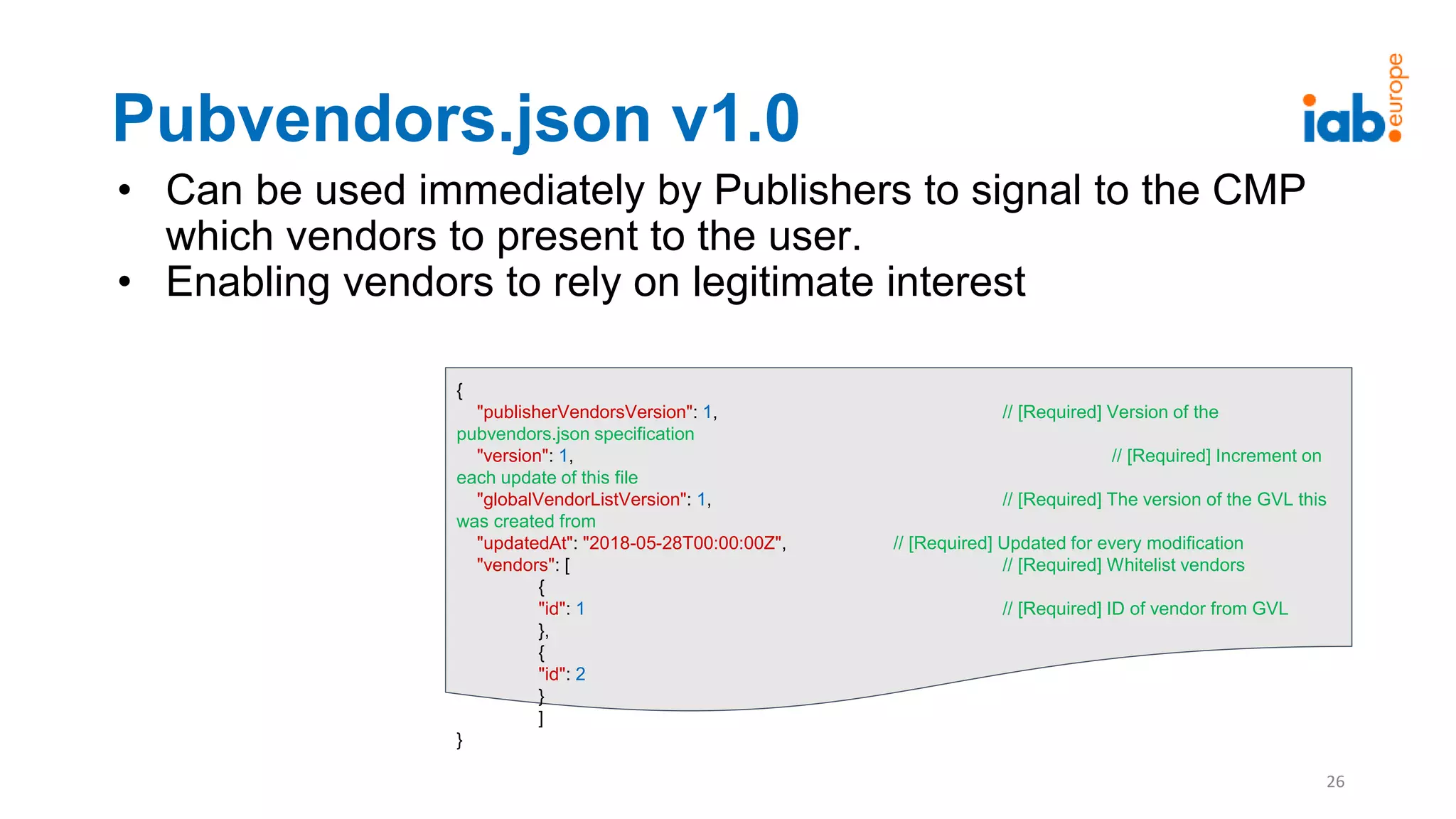 Interact 2018 - IAB Europe’s GDPR Transparency & Consent Framework | PPTX