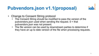 Interact 2018 - IAB Europe’s GDPR Transparency & Consent Framework | PPTX