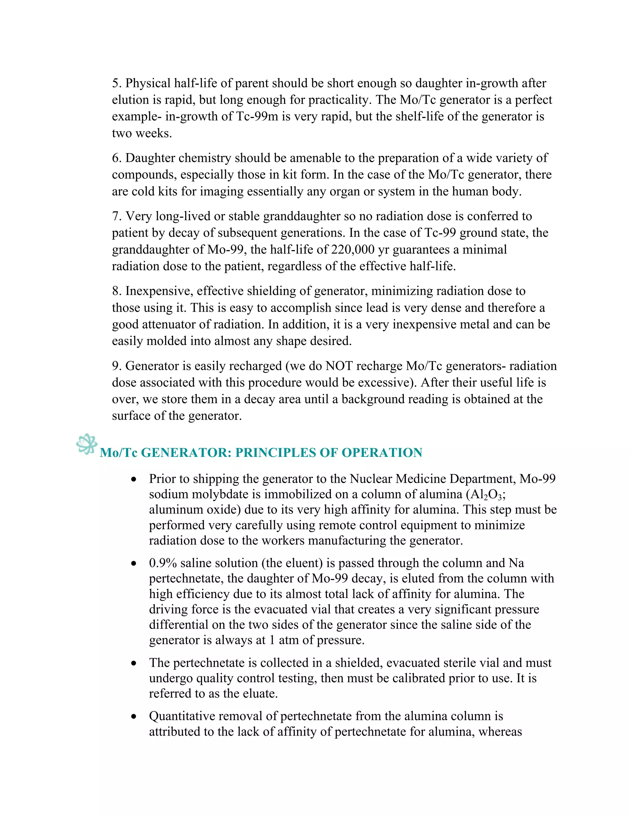 Radionuclide Generators and Equilibrium | PDF