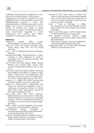 The Pedestrianisation and Its Relation with Enhancing Walkability in ...
