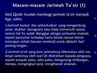 jarimah ta'zir | PPT