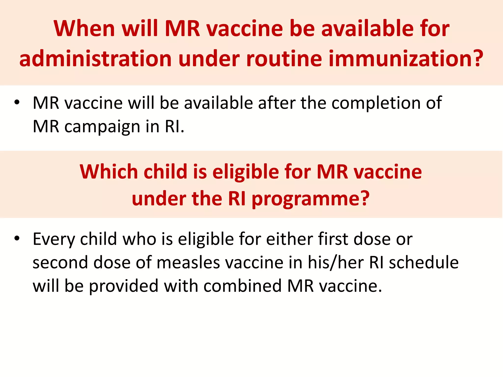 MR Vaccination | PPTX
