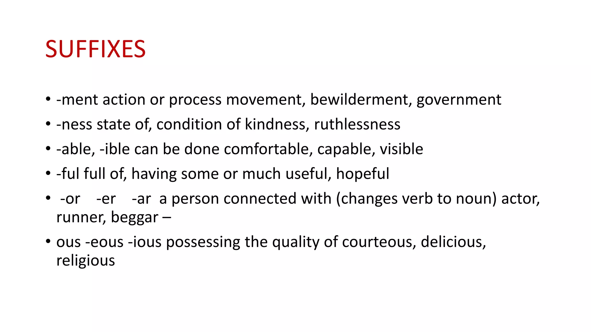 11.prefixes & suffixes | PPTX