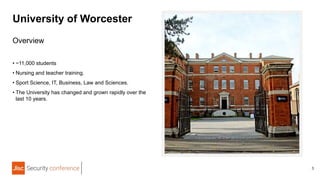 Penetration testing experience at the University of Worcester | PPT