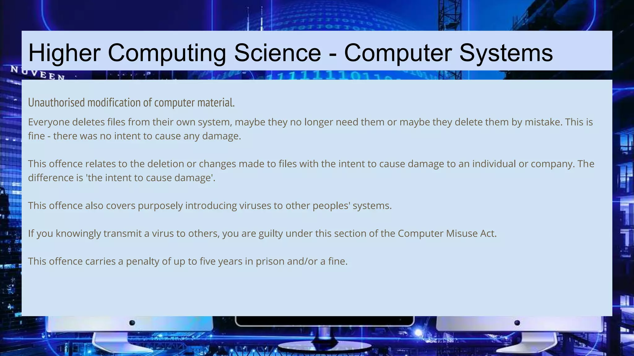 11. cs sr p - computer misuse act 1990 | PPTX | Crime & Harmful Acts to ...