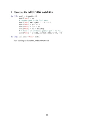 DSD-INT 2018 Work with iMOD MODFLOW models in Python - Visser Bootsma | PDF | Physics | Science