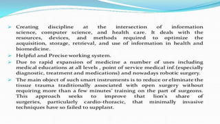 COMPUTERS IN MEDICAL FIELD | PPTX